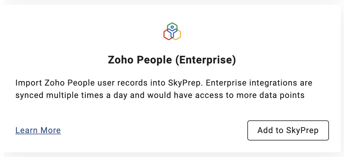 SkyPrep + Zoho People: Seamlessly Integrate Your HRIS with Your LMS